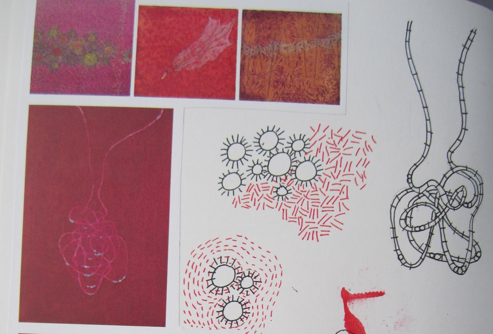 OCA Textiles 1: A creative Approach: Part 1 - Sketch Book samples