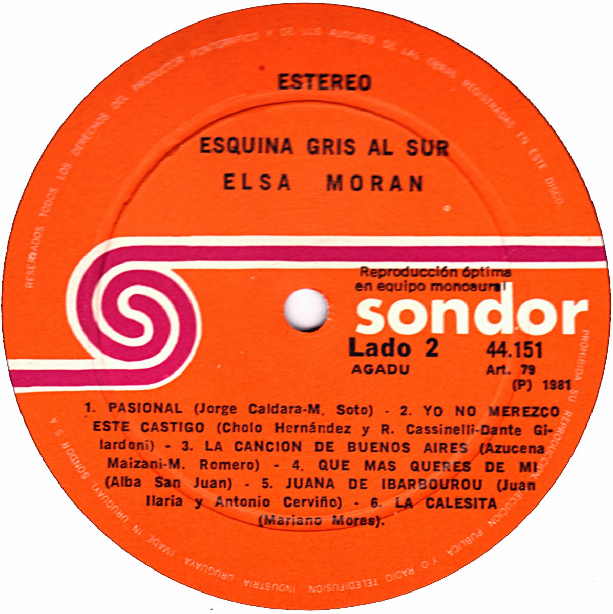 La nova Botica del Aleman.: Tango - Elsa Moran - Esquina gris al sur