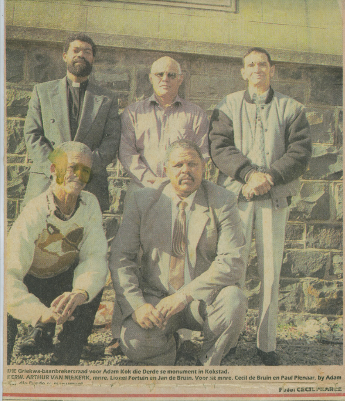 Griekwaland Oos Baanbrekersraad: Real Griqua Men. Following the ways of ...