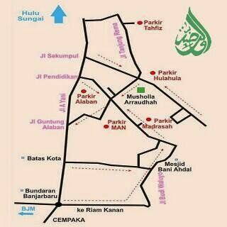 Rizki Fadlian: Denah Rute Jalur & Area Parkir Acara Haul Guru Sekumpul