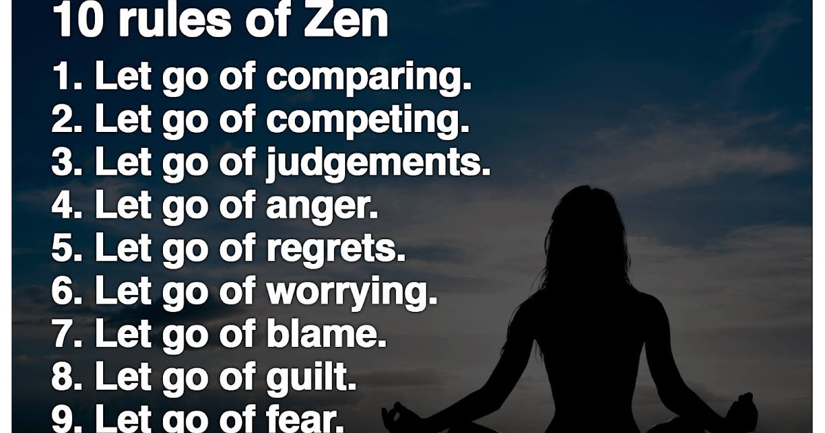 Mums On Mars: My Zen Space: The 10 Rules of Zen