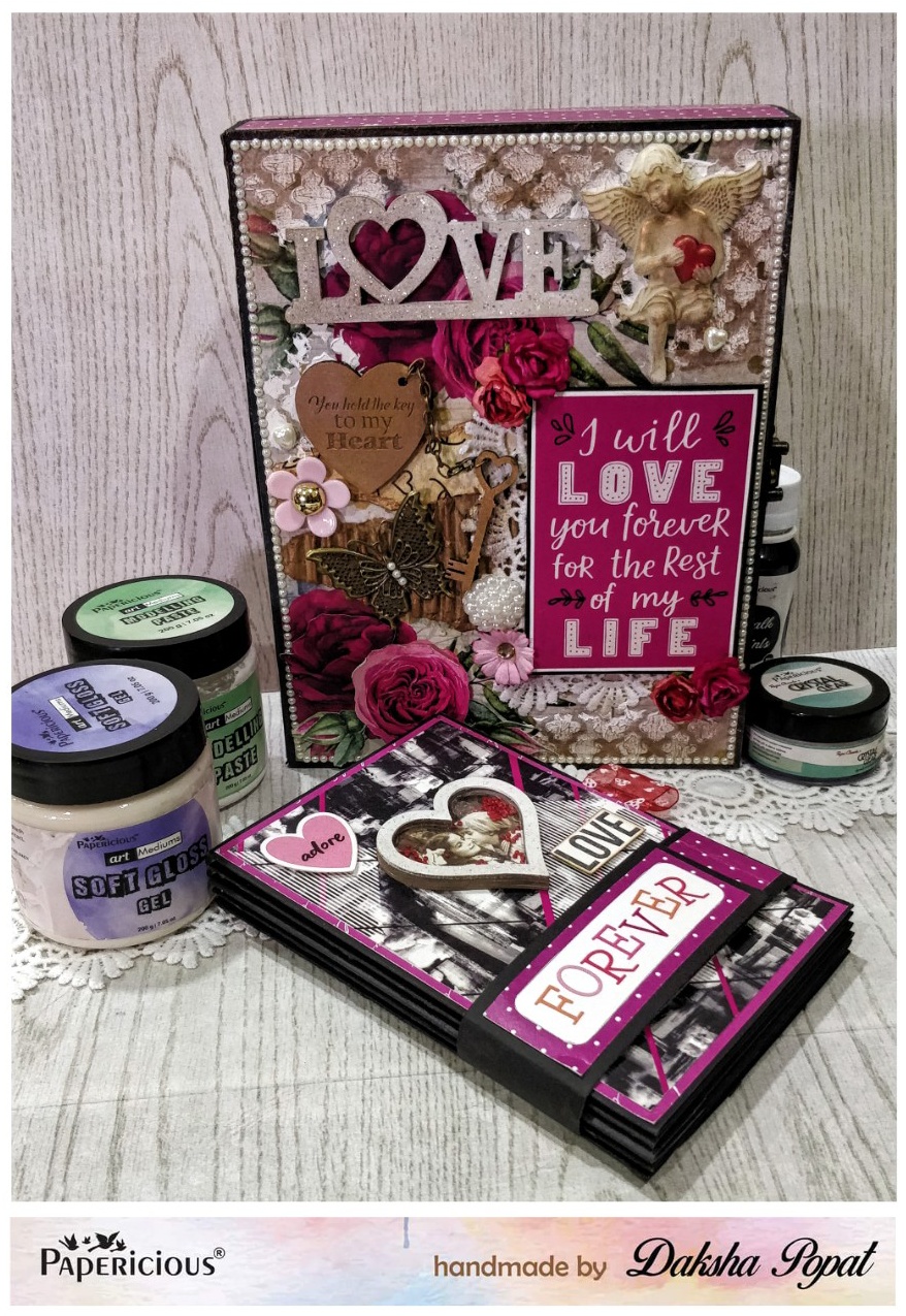 Shadow book box with mini according album