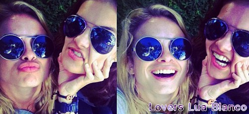 Lovers Lua Blanco: Lua Blanco posta foto com a irmã Marisol Blanco, em seu Instagram.