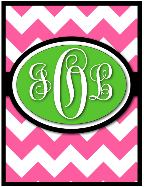 Jennifer Oyler: Personalized Chevron Monogram Freebie!
