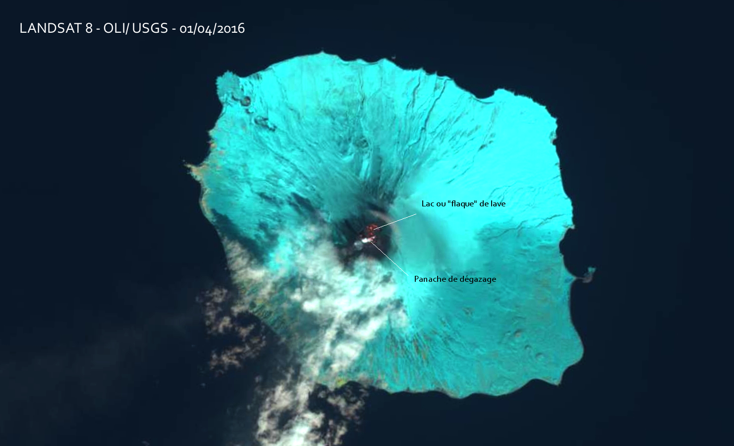 Culture Volcan: Eruption du volcan Alaid: lac ou "flaque" de lave?