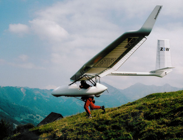 wind and water and earth: Archaeopteryx ultra light glider
