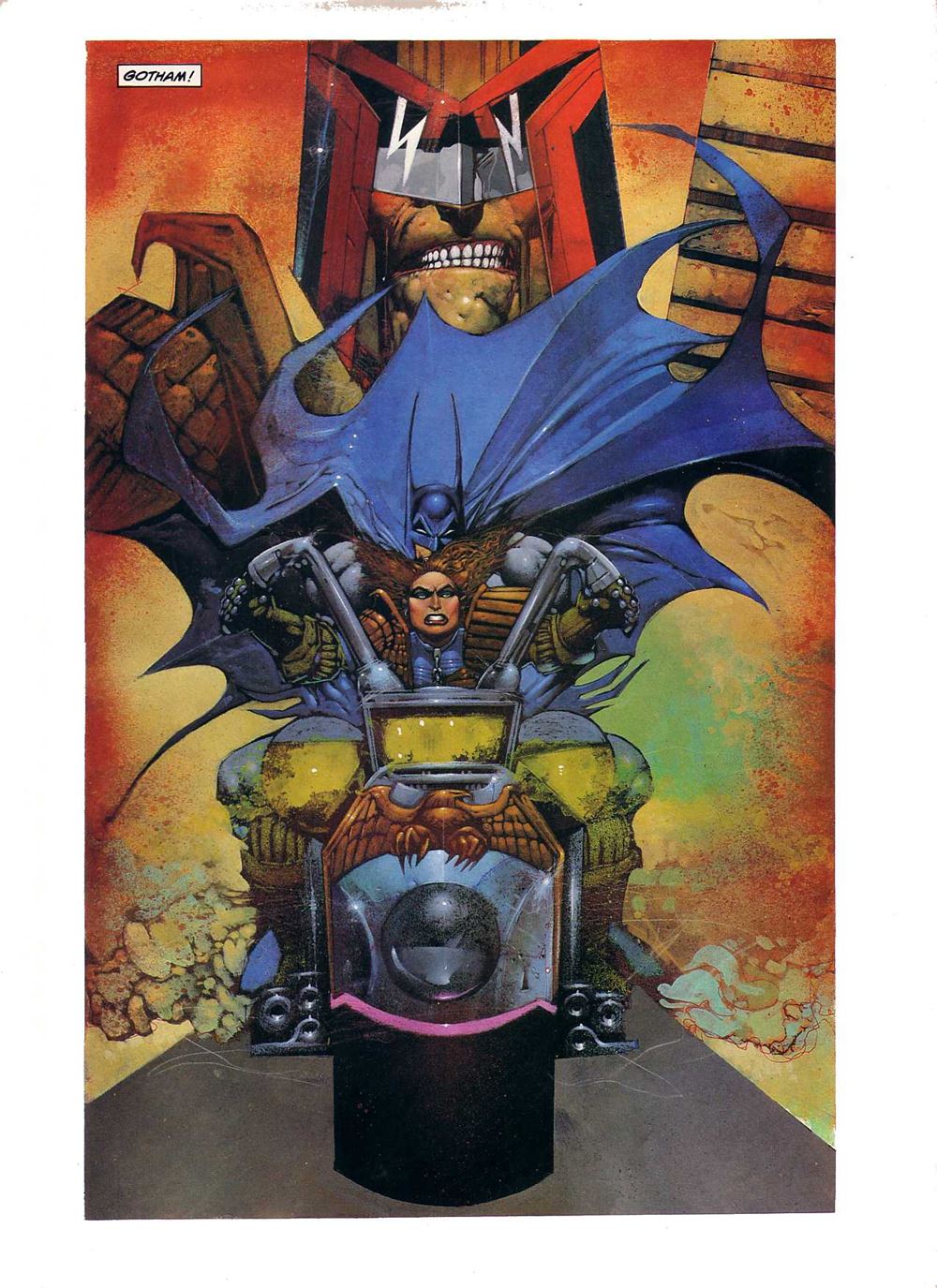DC - Batman/Judge Dredd book one: The day Batman met the Law. - The ...