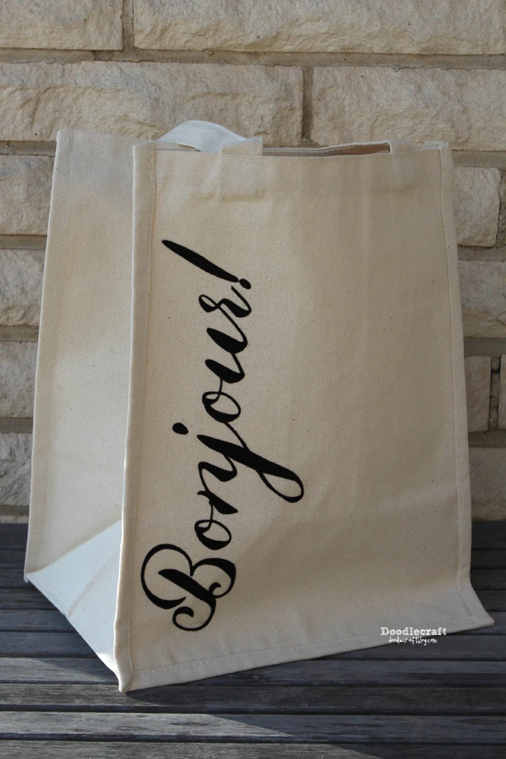 Bonjour Canvas Tote!