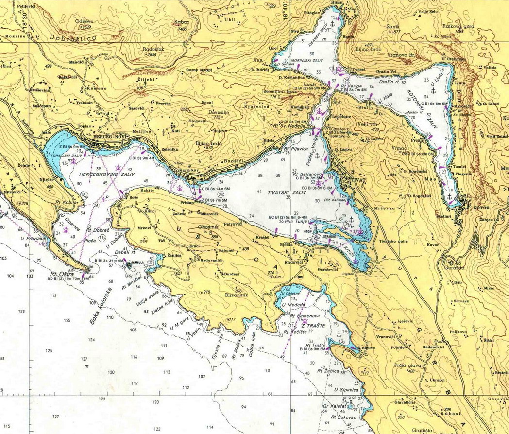 Yacht and Port Agent Montenegro: Anchorages in Montenegro