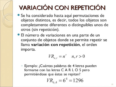 ESTADÍSTICA DE LA PROBABILIDAD : VARIACIONES