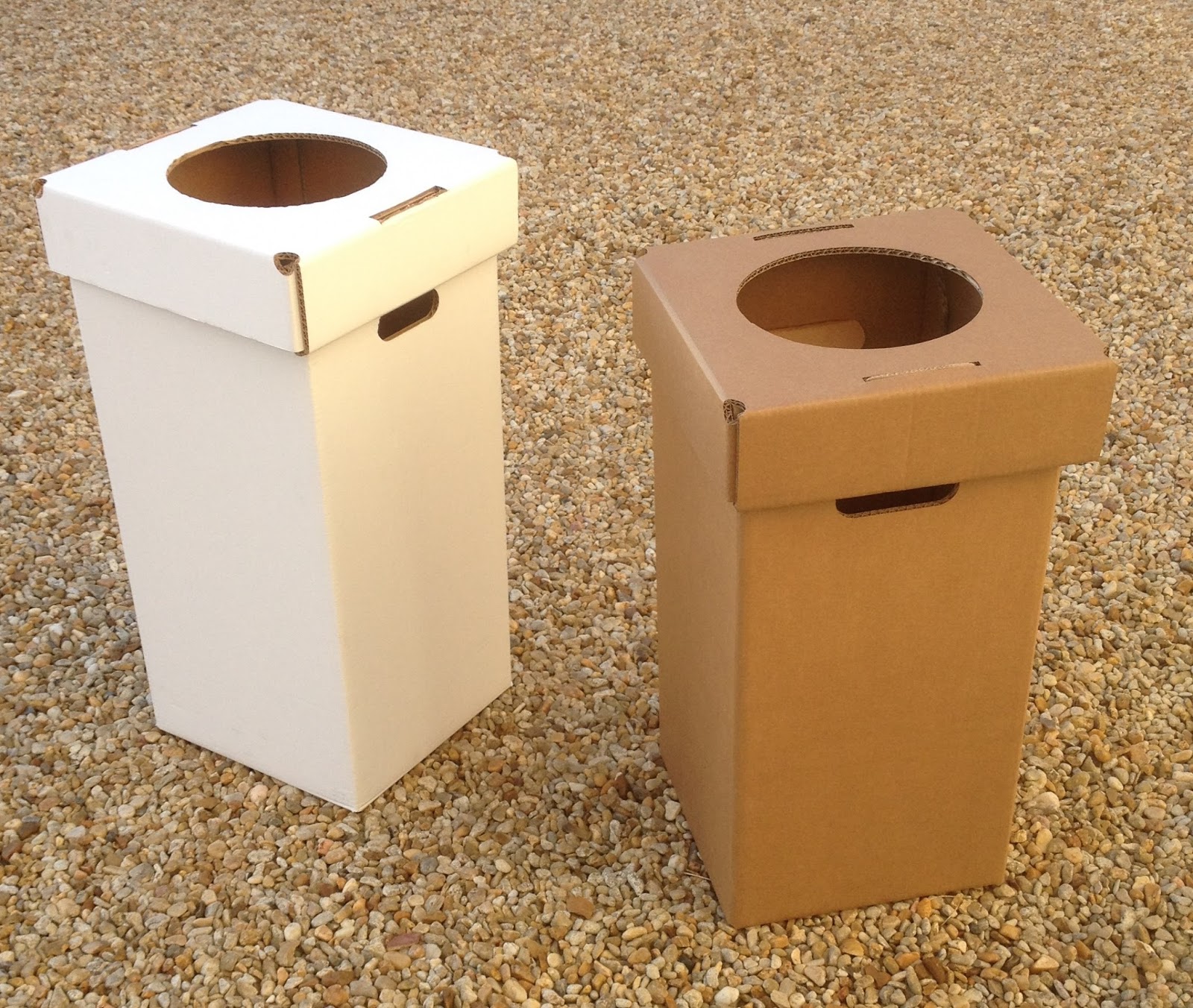 Carton Kit - Créations Objets et Meubles 100 % Carton: Poubelles de tri ...