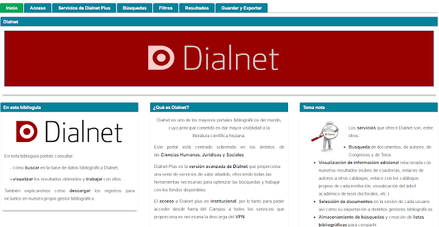Tutorial de Dialnet ~ CanalBiblos: blog de la Biblioteca de la ...