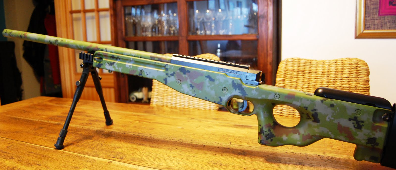 Airsoft: "Sumrak"-Twilight Russian camouflage sniper.