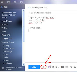 Cara Mengirim Dokumen, Tugas, Gambar Melalui Email Yahoo - Gividia