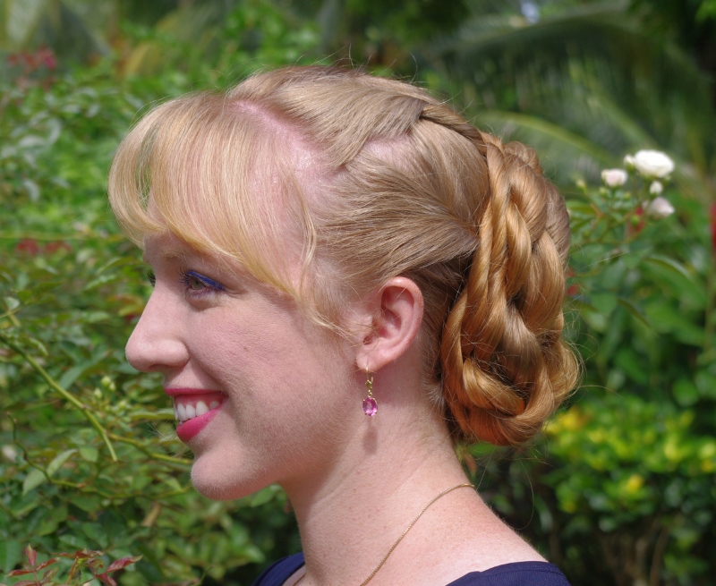 Braids & Hairstyles for Super Long Hair: Rope Braids Updo, aka "Fast ...