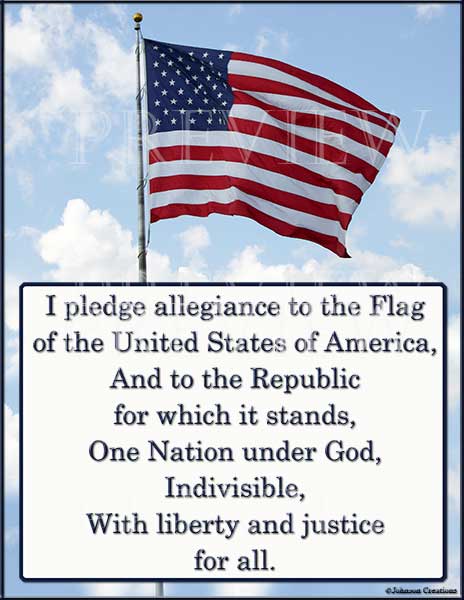 Johnson Creations: Pledge of Allegiance Poster