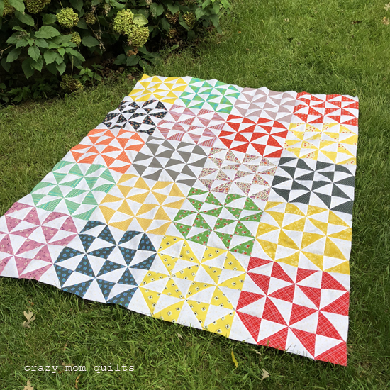 crazy mom quilts: progress on the broken dishes quilt