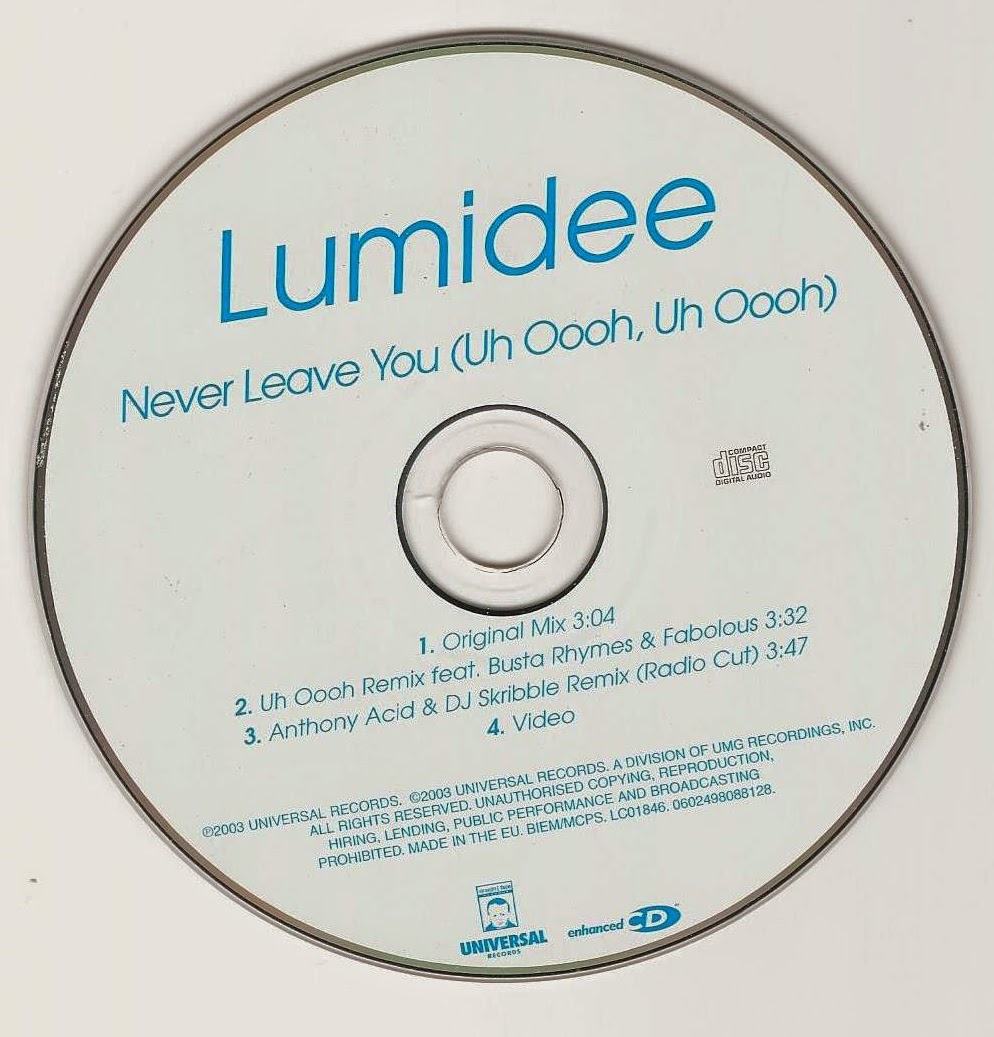 BabyBubba's Stash: Lumidee ‎– Never Leave You (Uh Oooh, Uh Oooh)