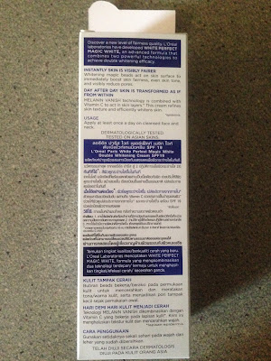 [ Review ]L'OREAL WHITE PERFECT MAGIC WHITE DOUBLE WHITENING CREAM SPF19