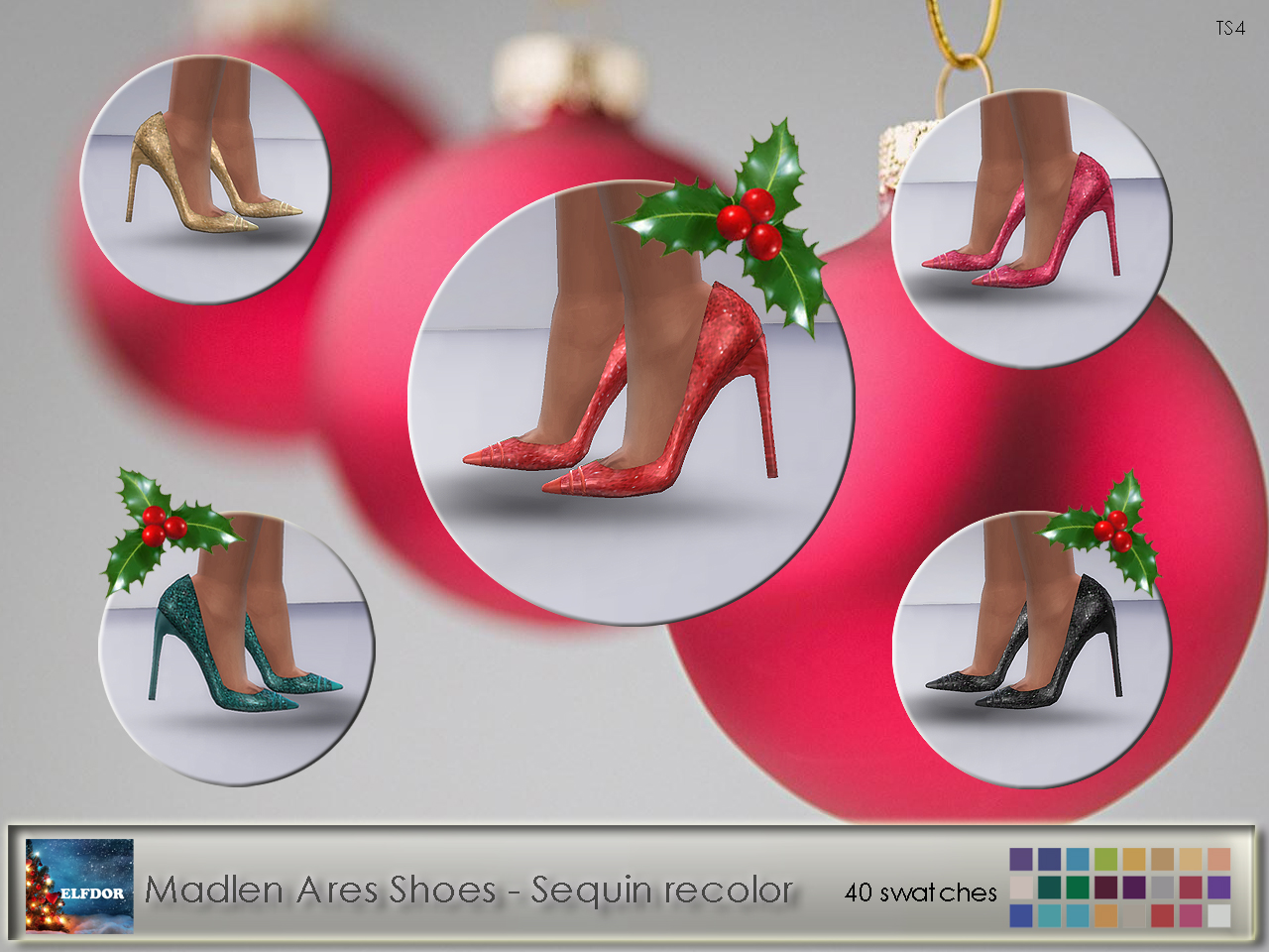 Madlen Ares Shoes - Sequin Recolor - ELFDOR