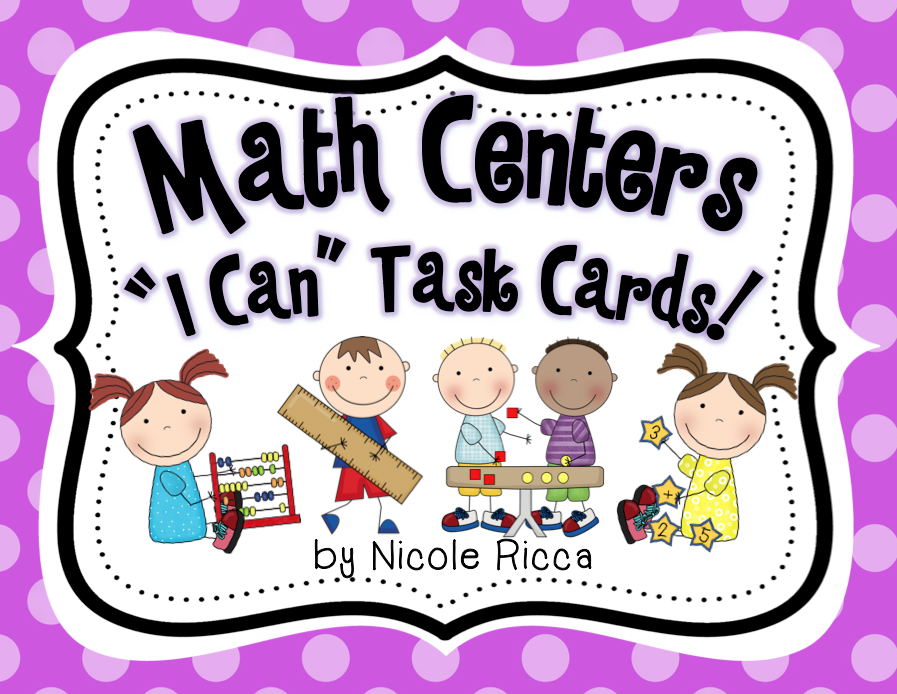 Mrs. Ricca's Kindergarten: Math Centers Task Cards