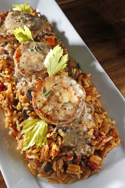 The Chubby Vegetarian: Dirty Fried Rice + Mushroom "Scallops" + Creole ...
