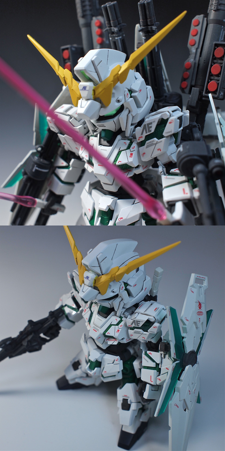 SD Full Armor Unicorn Gundam (Destroy Mode) - awakening mode