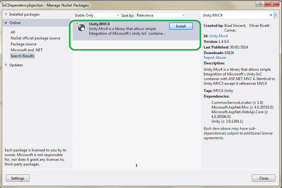 The Aspnet Mvc Club Inversion Of Control Ioc Container Step By Step How To Add To An Mvc