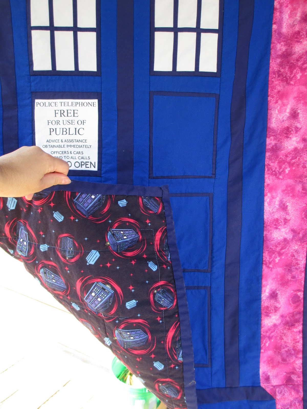 TARDIS Baby Quilt