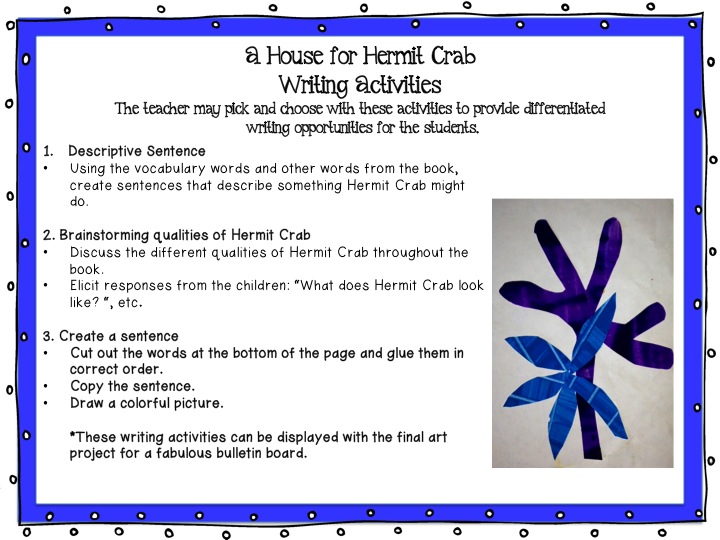 Read~Write~Create : Art and Color! A House for Hermit Crab