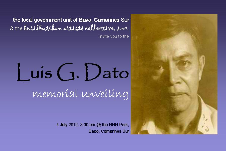 burikbutikan: Luis G. Dato