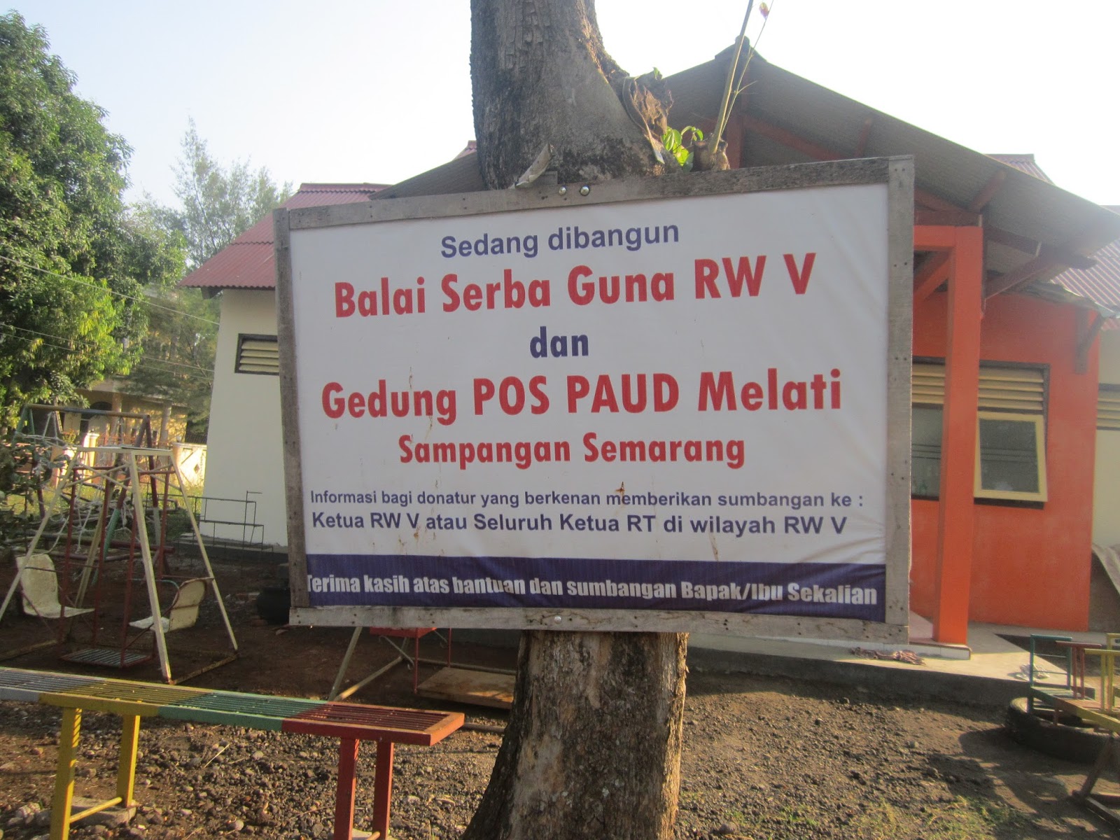 POS PAUD MELATI RW V MENEMPATI GEDUNG BARU - Pos Paud Melati