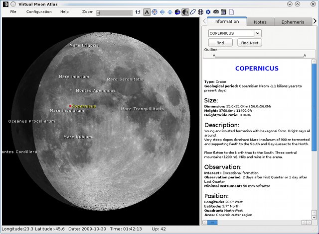 Infobservador: Virtual Moon (mapa lunar)