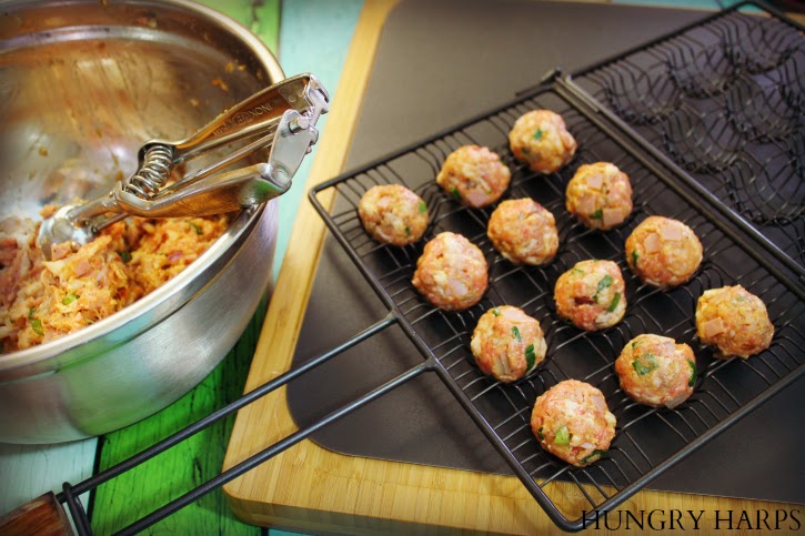 Hungry Harps: Triple Bacon Meatballs {Bacon Lovers}