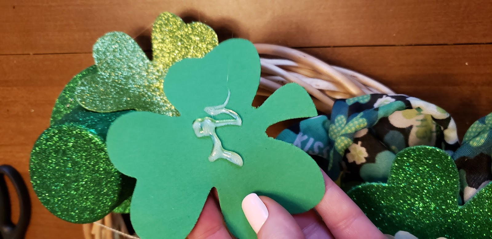 Crafting Household 6: St. Patrick's Day Wreath: Dollar Tree Craft