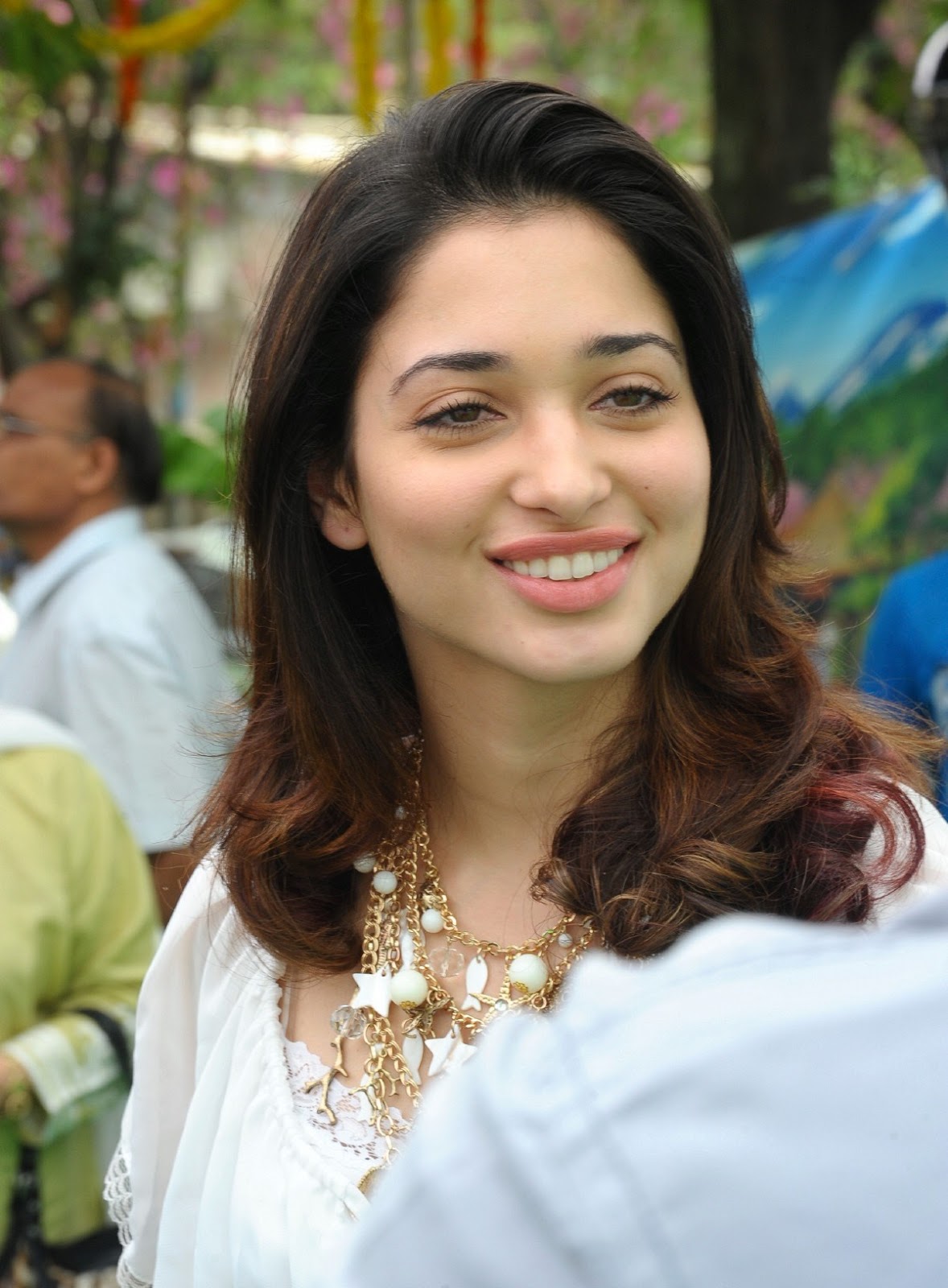 Tamanna Bhatia Looks Super Hot In White Top and Black Trouser At Telugu ...