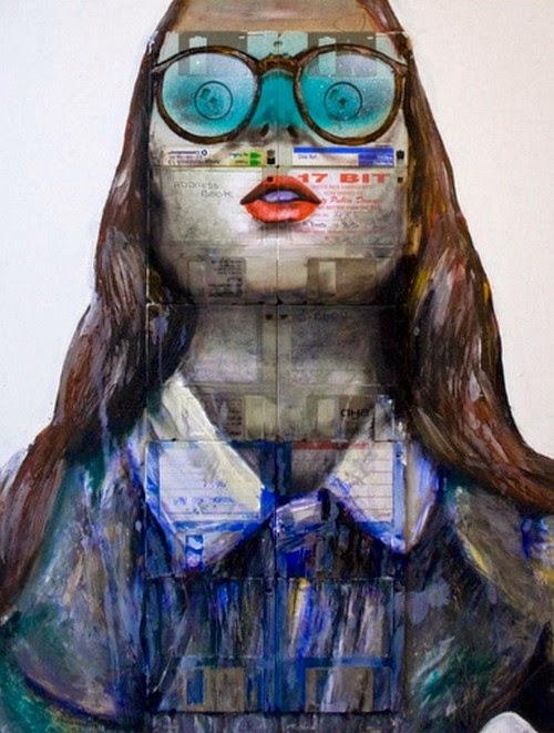 Menakjubkan! Lukisan Yang Menarik Ini Dihasilkan Dari Disket. - Gaban Comel
