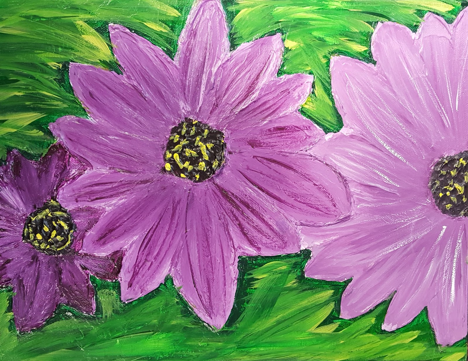 Ms. Eaton's Phileonia Artonian: Modeling Paste Acrylic Paintings