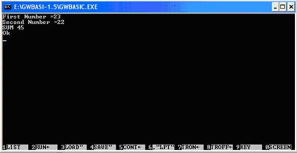 Gwbasic Gw Basic Programs