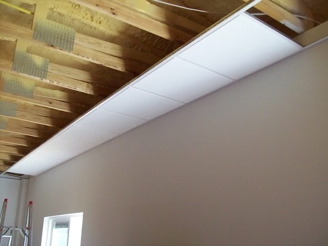 Mike and Lisa's World: Chapter 36...Installing Ceiling Tile, Lights ...