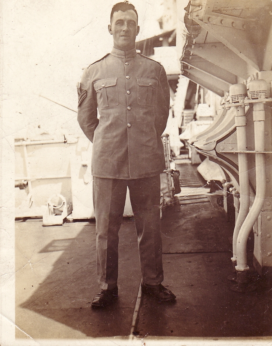 Lt. W.E. 'Bert' Cross : Royal Marines: 1. Five Photos Fifty Nine Years