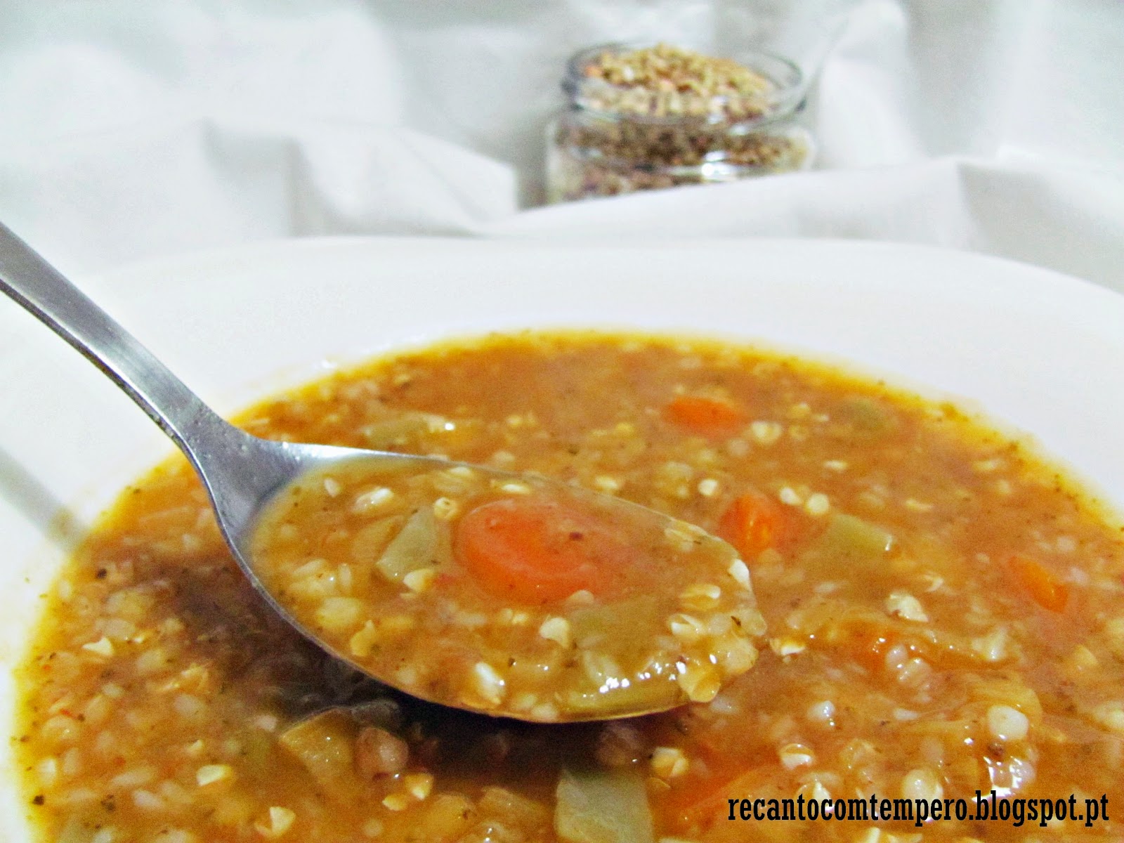 Sopa de trigo sarraceno