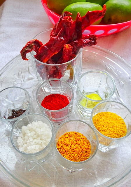 Veg Indian Cooking: Mango Pickle Masala Recipe﻿