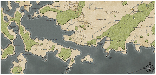Here Dragons Abound: Continent Maps (Part 3): Land Shapes