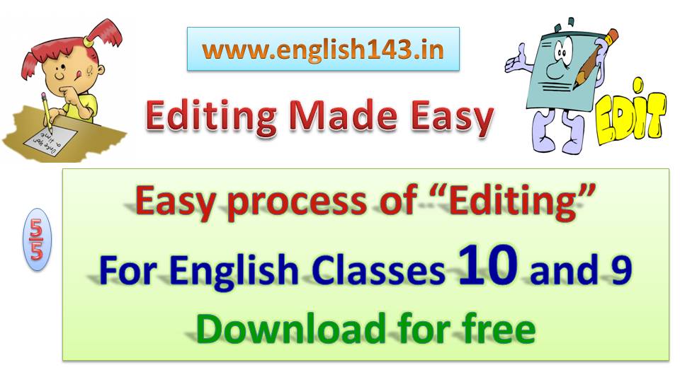 Editing Made Easy How to face the typical editing in SSC English ...