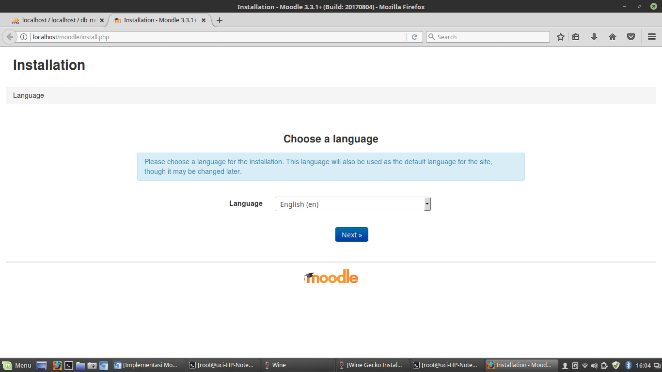 Install Moodle Untuk E-Learning Pada Localhost ~ Uci Setyowati