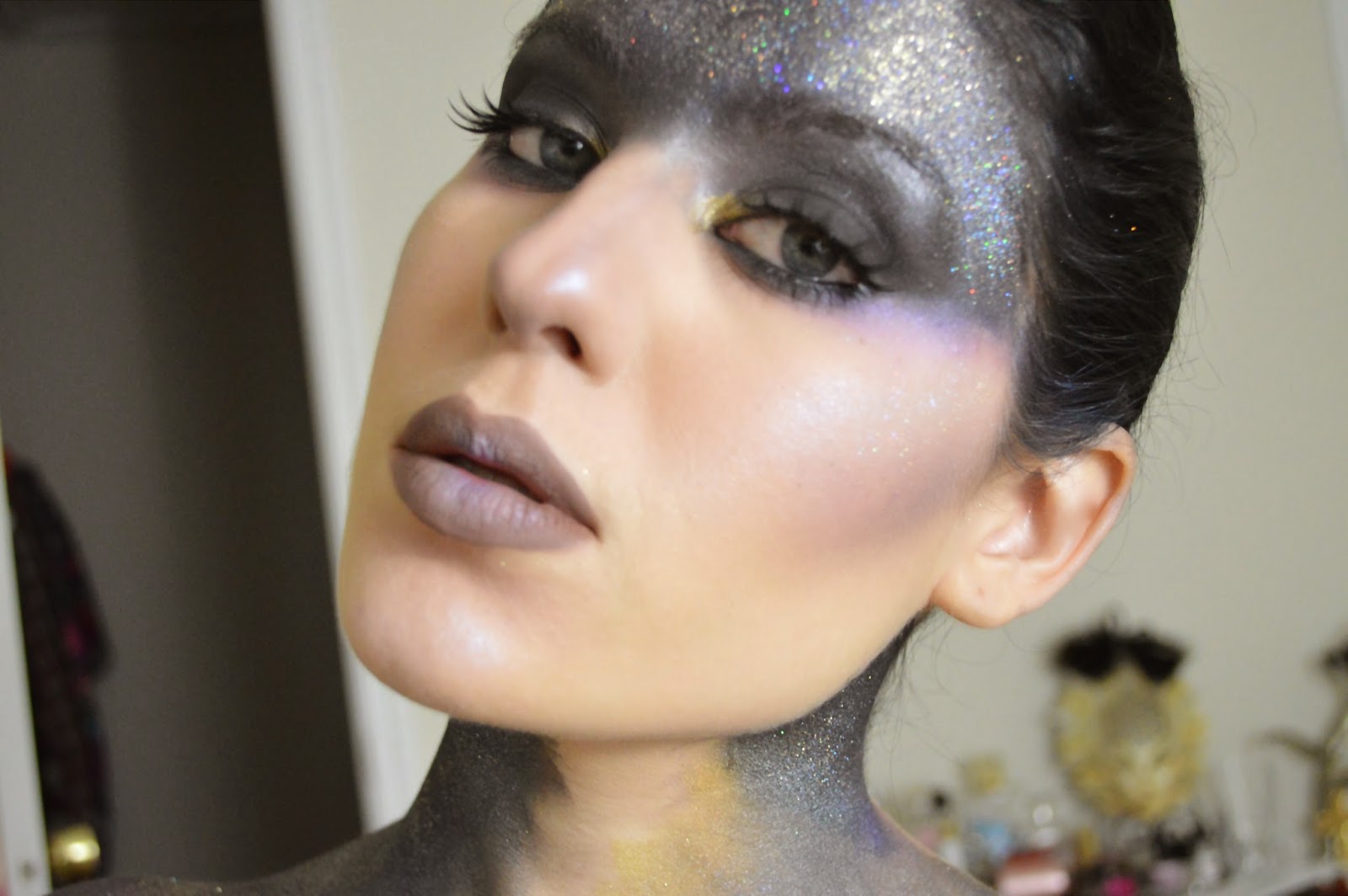 makeupbyKitty: Galaxy Alien; Halloween Glam