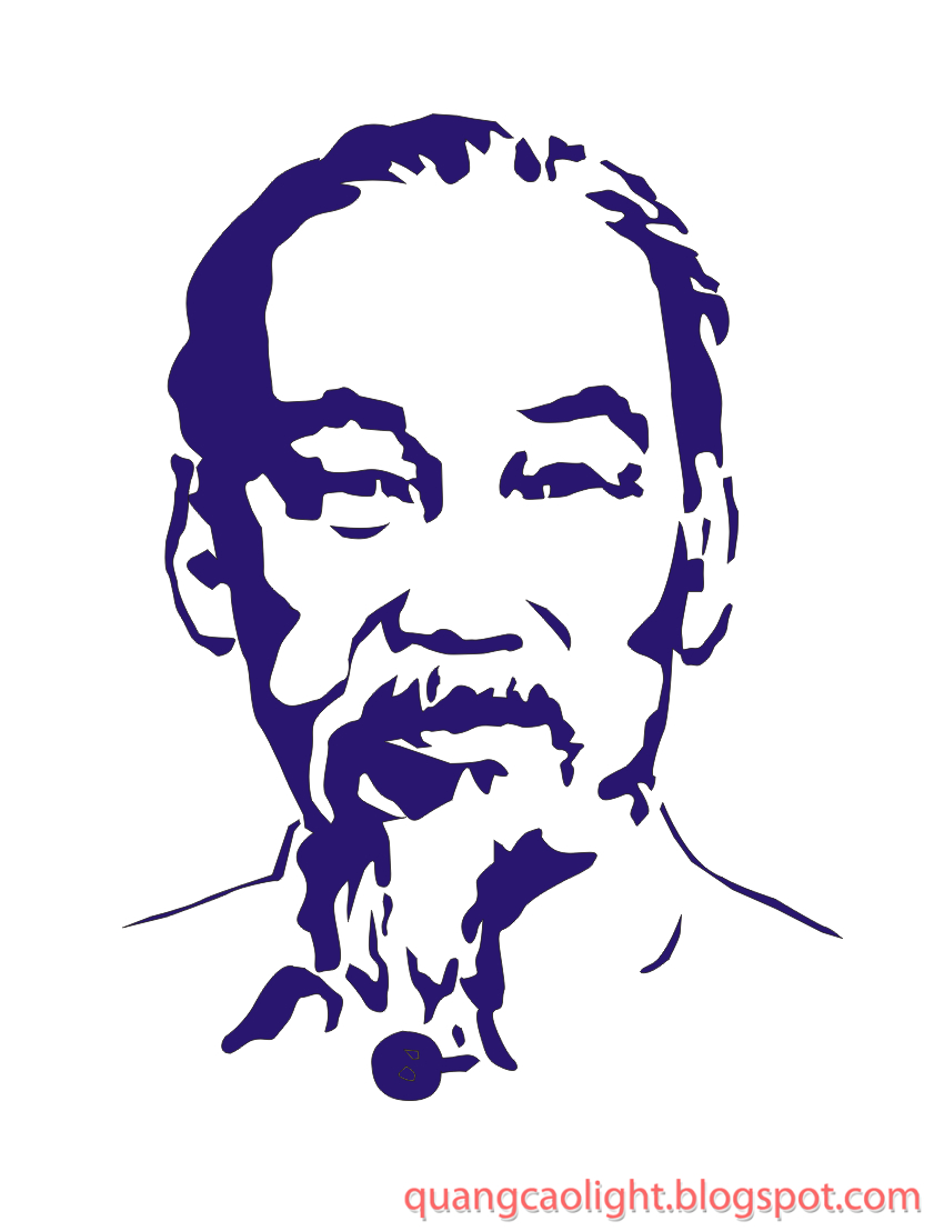 Họa tiết về Bác Hồ file Vector - công ty in ấn