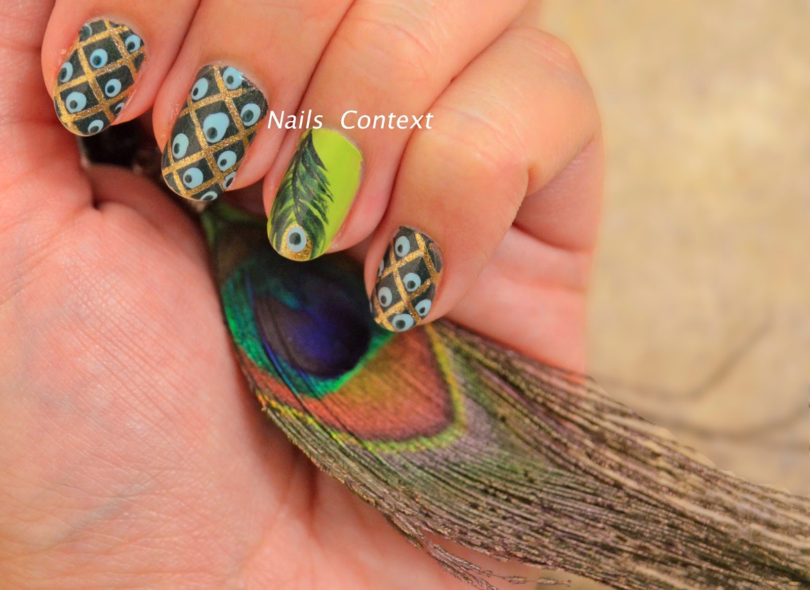 Nails Context: Peacock Nails