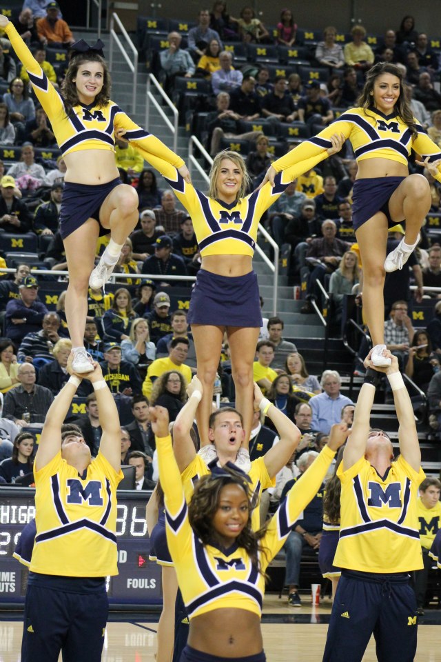 NFL and College Cheerleaders Photos: University of Michigan Cheerleaders